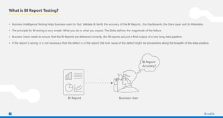 iceDQ for BI Report Testing & Dashboard Testing | PDF