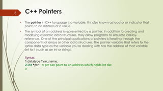 Introduction to pointers in c plus plus . | PPT
