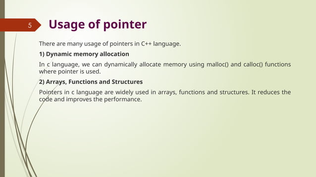Introduction to pointers in c plus plus . | PPT