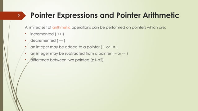 Introduction to pointers in c plus plus . | PPT