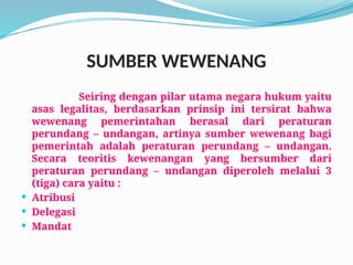 Hukum Administrasi Negara WEWENANG.pptx