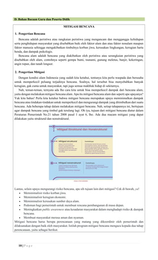 8. Modul Ajar Mitigasi Bencana.pdf smk kelas X | PDF