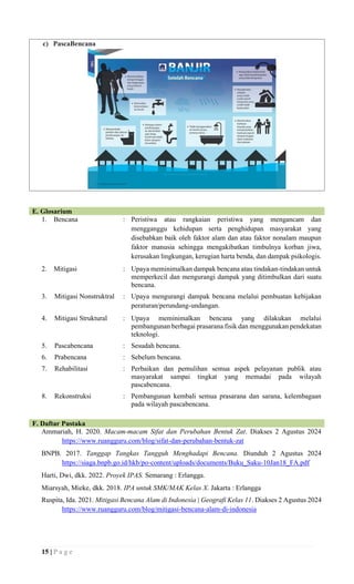 8. Modul Ajar Mitigasi Bencana.pdf smk kelas X | PDF