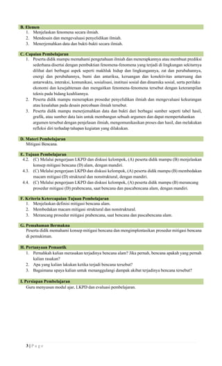 8. Modul Ajar Mitigasi Bencana.pdf smk kelas X | PDF