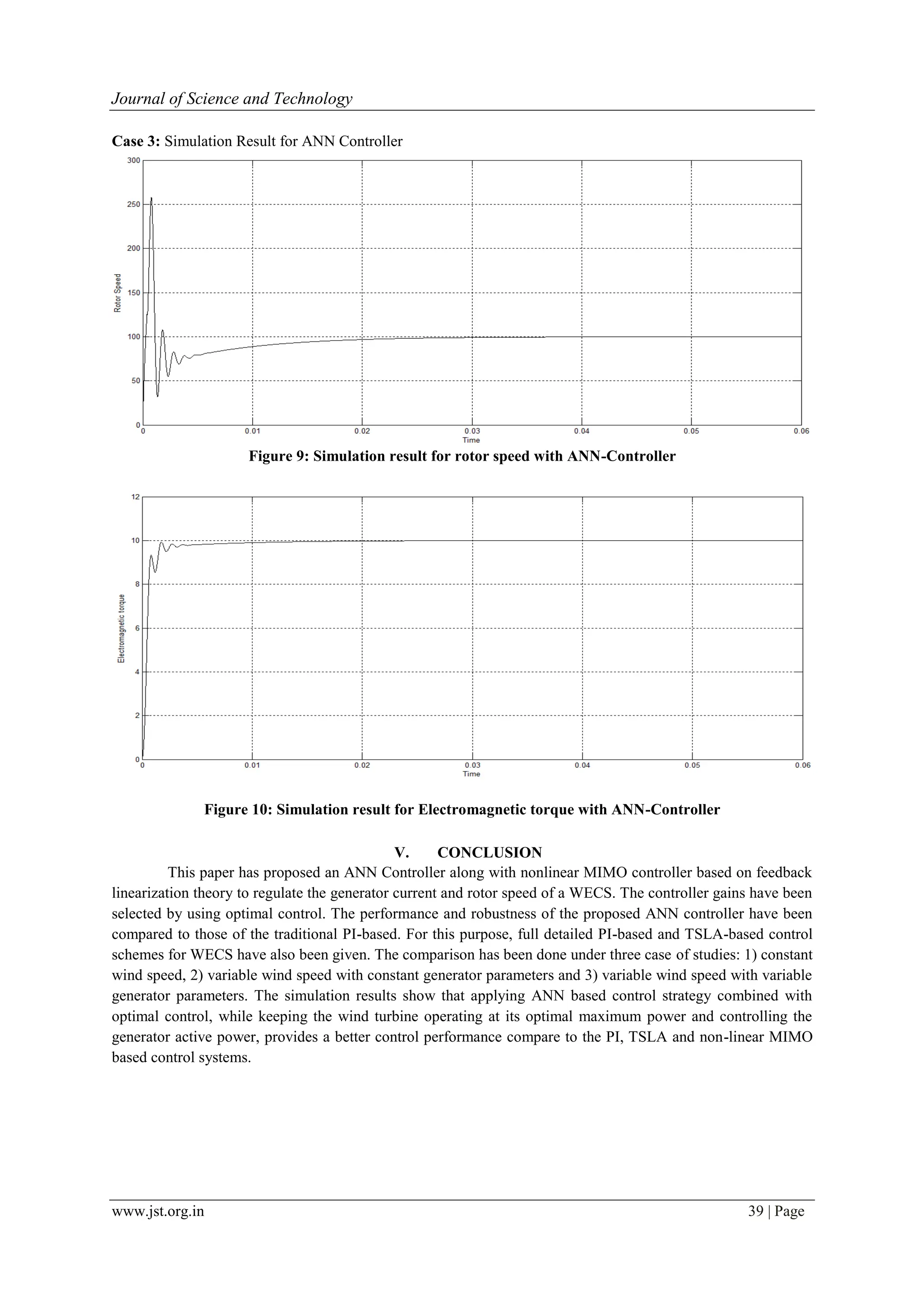 Simulation and Controlling of Wind Energy System using ANN Controller | PDF