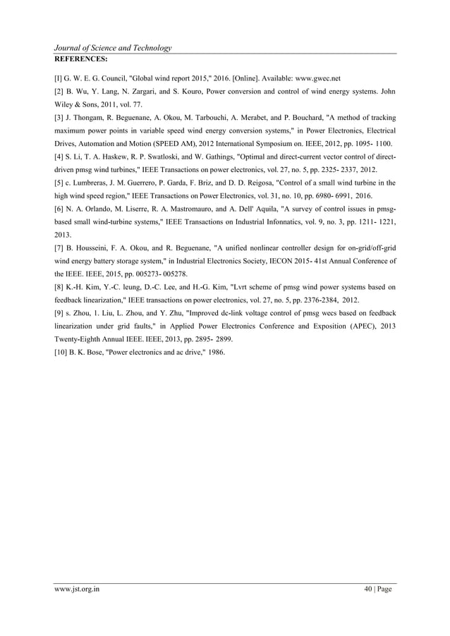 Simulation And Controlling Of Wind Energy System Using Ann Controller Pdf