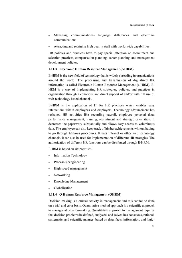 Human Resource Management Notes 2024 123 | PDF