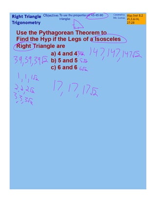 8 2 45-45-90 triangles | PDF