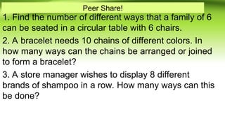 8. Circular-Permutation for grade 10 students | PPT