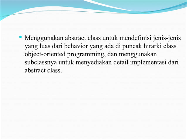 Pemrograman Berorientasi Objek AbstractClass_dan_Interface.ppt