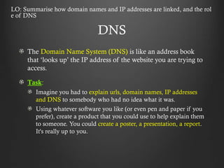 Domain names and IP address and role of DNS | PPT