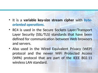 RC4 Algorithm4 information security pptx | PPT