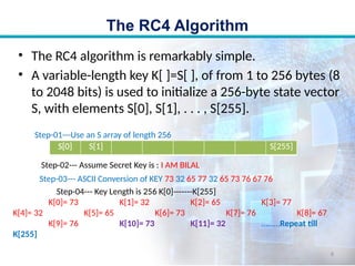 RC4 Algorithm4 information security pptx | PPT