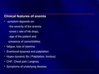 anemia classification and its pathophysiology | PPT