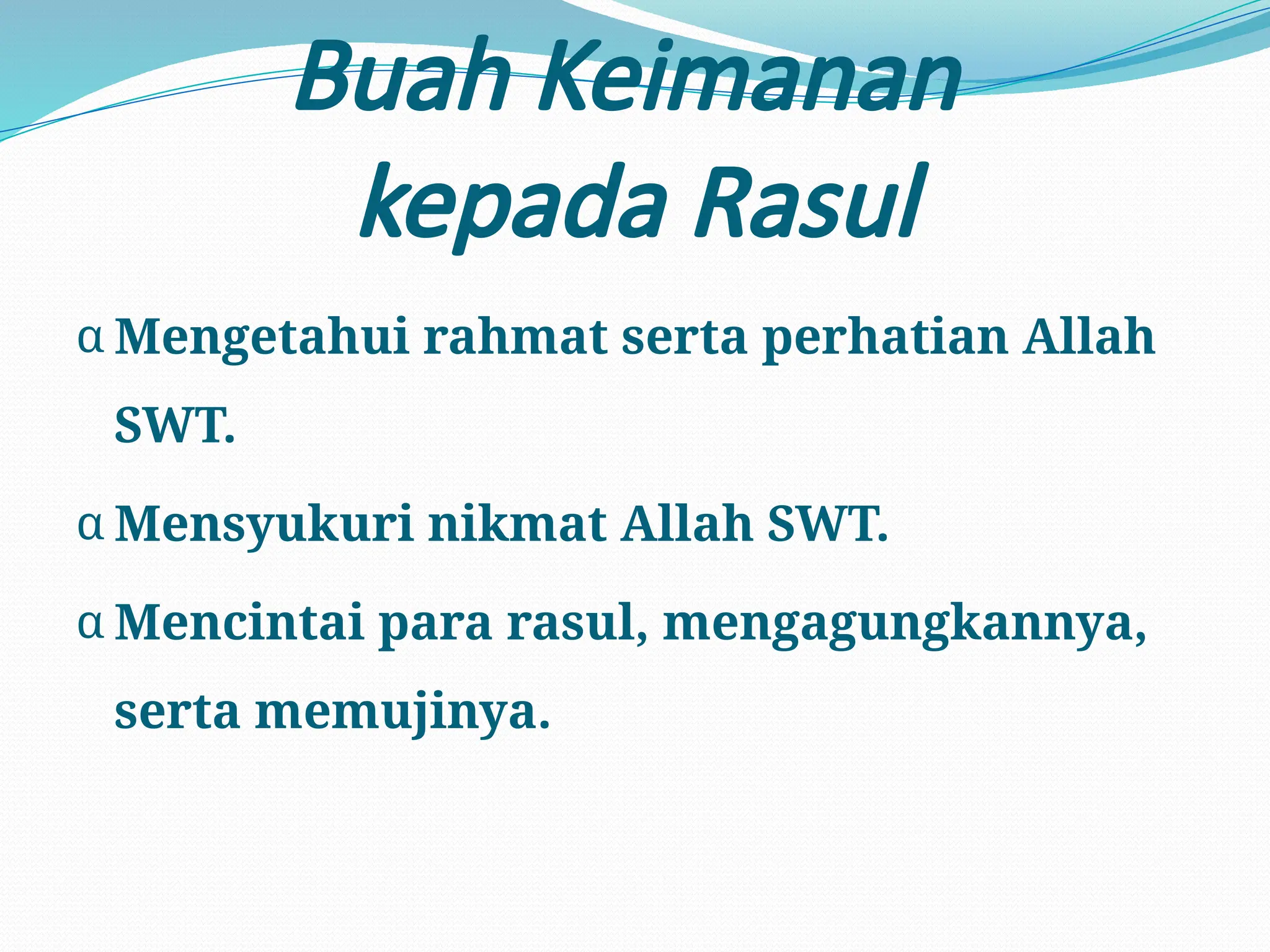 PPT BAB 8 Iman Kepada Rasul Allah SWT.pptx