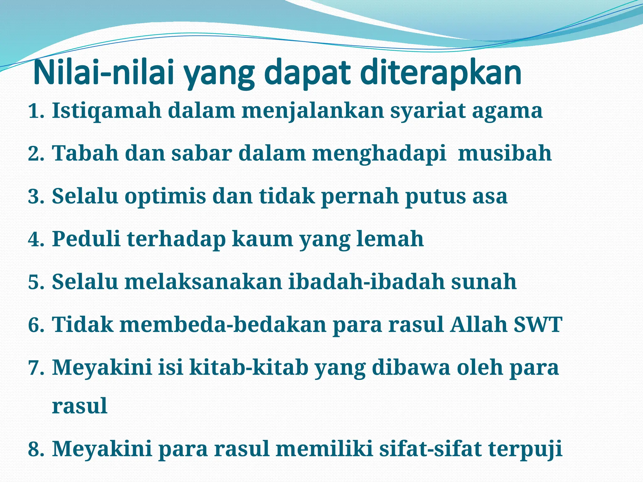 PPT BAB 8 Iman Kepada Rasul Allah SWT.pptx