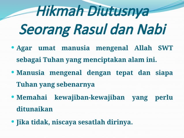 PPT BAB 8 Iman Kepada Rasul Allah SWT.pptx
