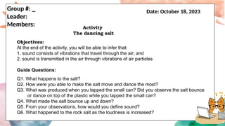 a powerpoint about the Activity_Dancing Salt | PPTX