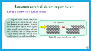 KIMIA TINGKATAN 4: BAB 8 BAHAN BUATAN INDUSTRI8.1 ALOI | PPT