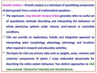 8. Growth Analysis and their importancepptx | PPTX