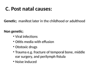 HEARING LOSS IN CHILDREN Detail presentation | PPTX