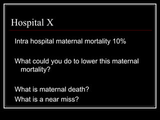 8. Maternal death reporting.ppt for the student | PPT