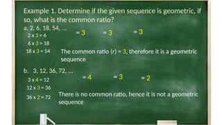 GRADE10 MATH ILLUSTRATING THE GEOMETRIC SEQUENCE | PPTX