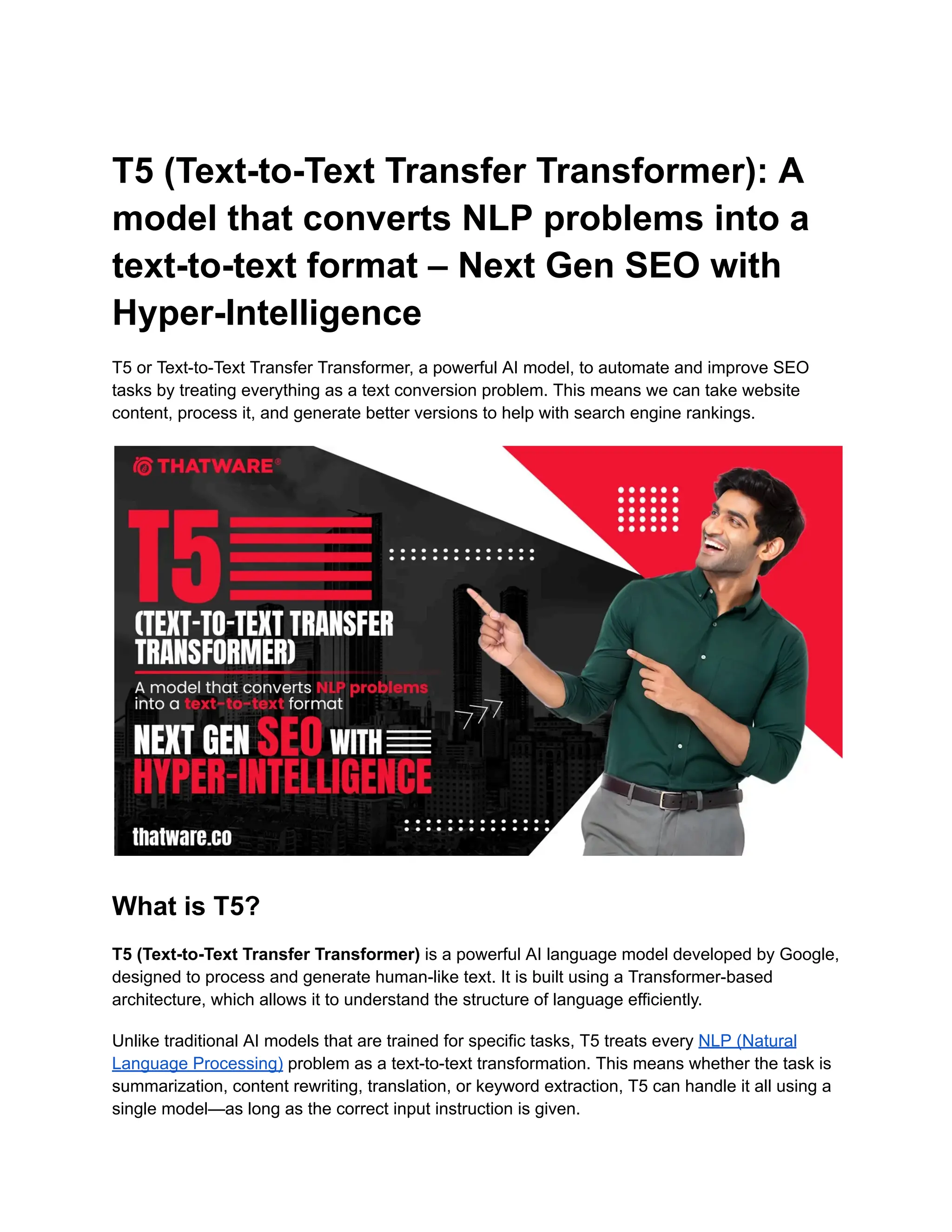 AI Text Generation Power with ThatWare!! | PDF