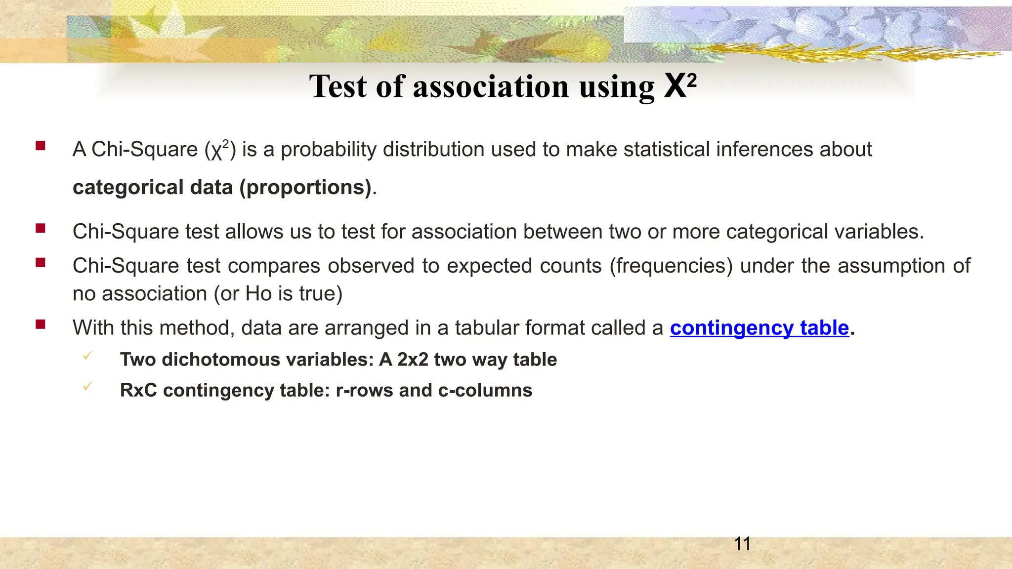 8.Categorical data analysis methodologies | PPTX