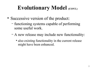 EVOLUTION AND SPIRAL MODEL in SOFTWARE ENGINEERING | PPT