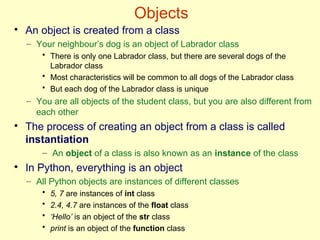 OOP Part I Python is a high-level programming language used to build ...