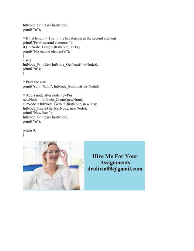8-25 LAB- Simple linked list Given an IntNode struct and the operating.docx
