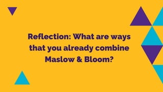 using Ibrahim Maslow Theory to support students to Bloom | PPT