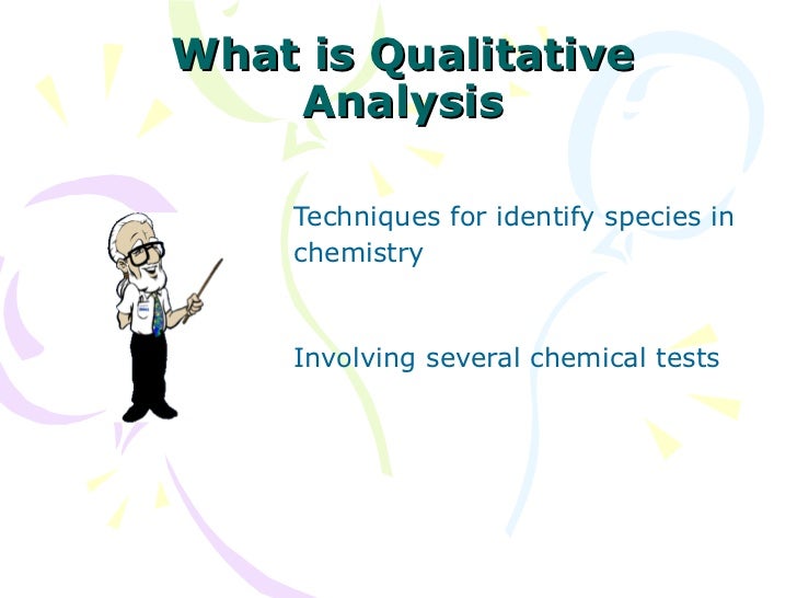 Qualitative Analysis Definition Chemistry at Caitlin Hume blog