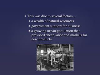8.2 a new industrial age 1877 1900 | PPT