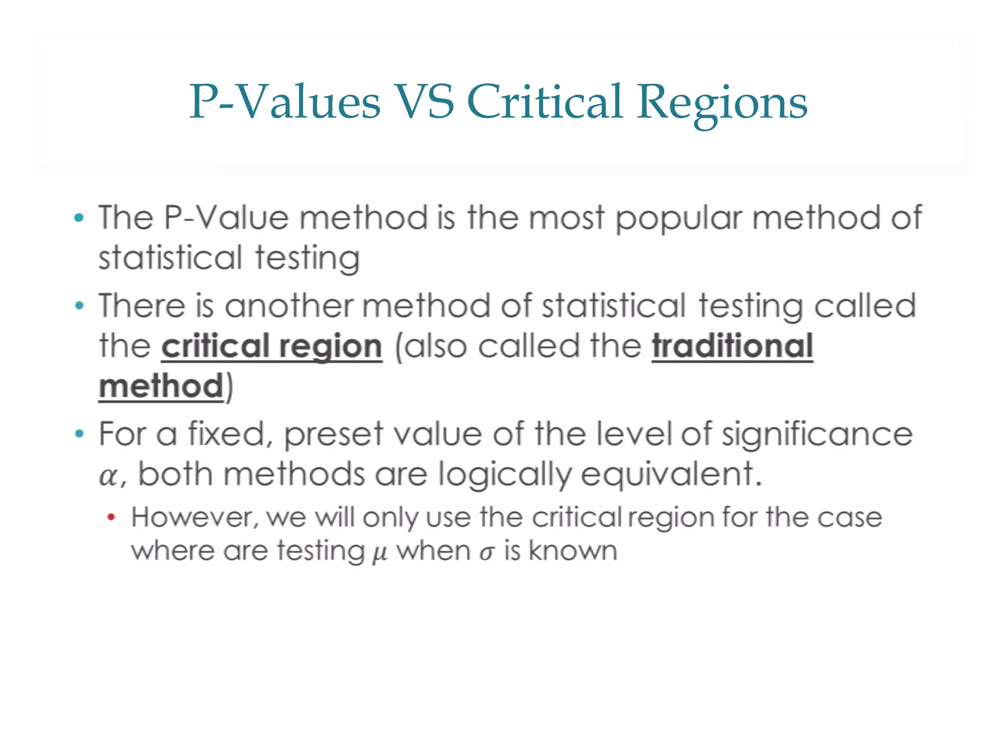 8.2 critical region | PPTX