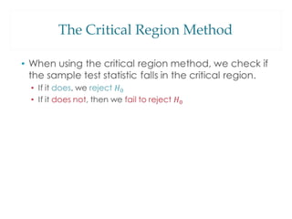 8.2 critical region | PPTX
