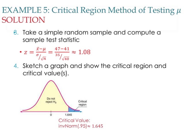 8.2 critical region | PPTX