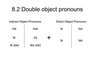 8.2 Double object pronouns | PPT