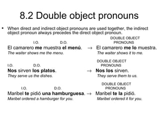8.2 Double object pronouns | PPT