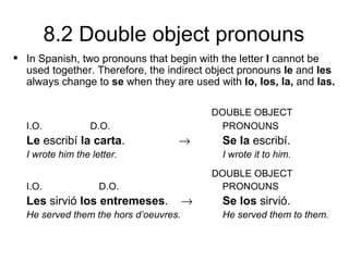 8.2 Double object pronouns | PPT