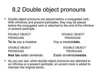 8.2 Double object pronouns | PPT