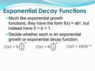 8.2 exponential decay | PPTX | Science