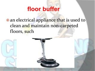 8 2 maintenance of cleaning equipment | PPTX