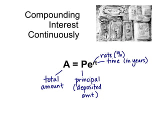 8.2 Notes Half-Life, Compounding Continuously | PPT