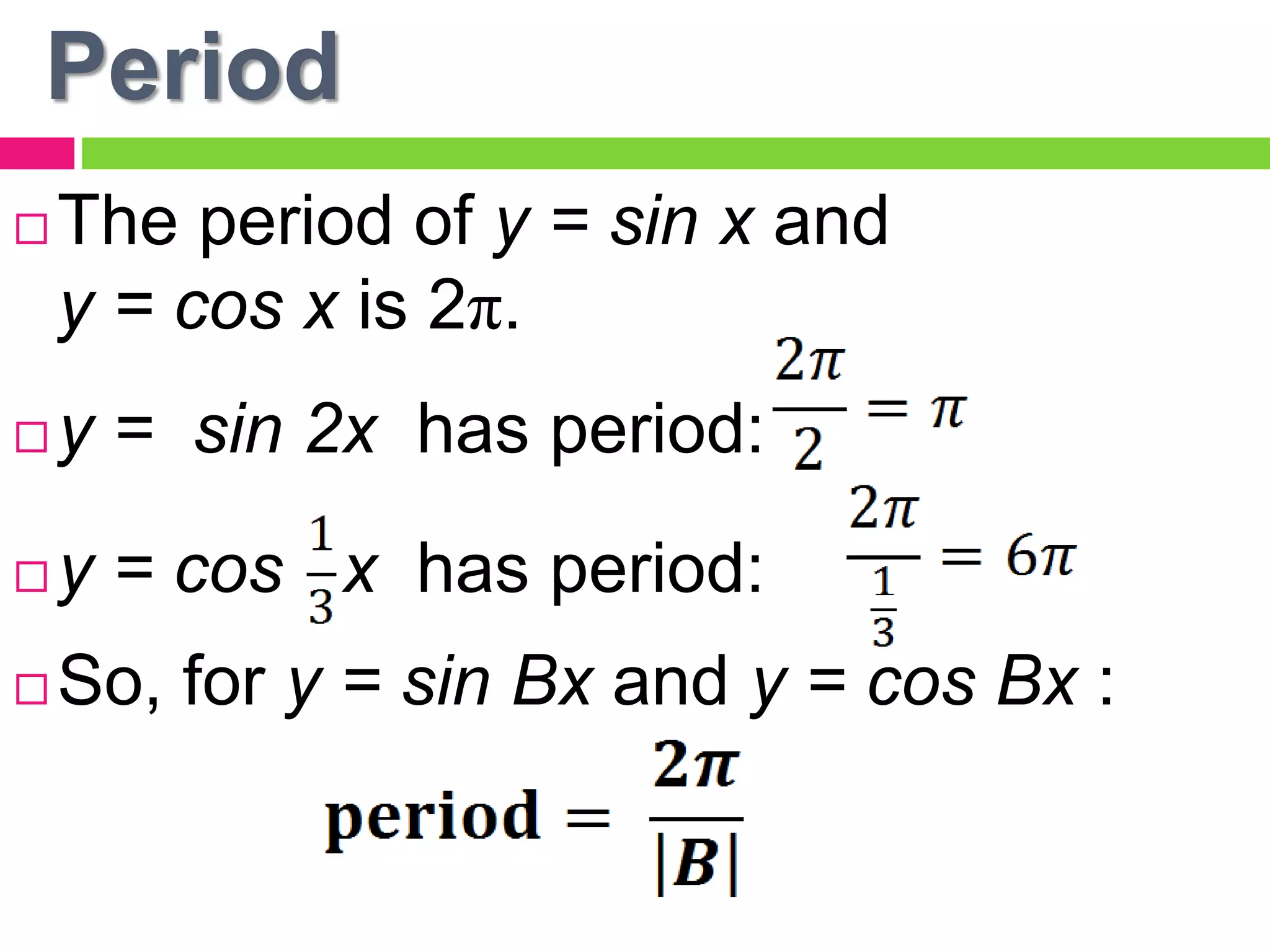 8 2 sine and cosine curves | PPTX | Physics | Science