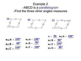 Properties Of Parallelogram