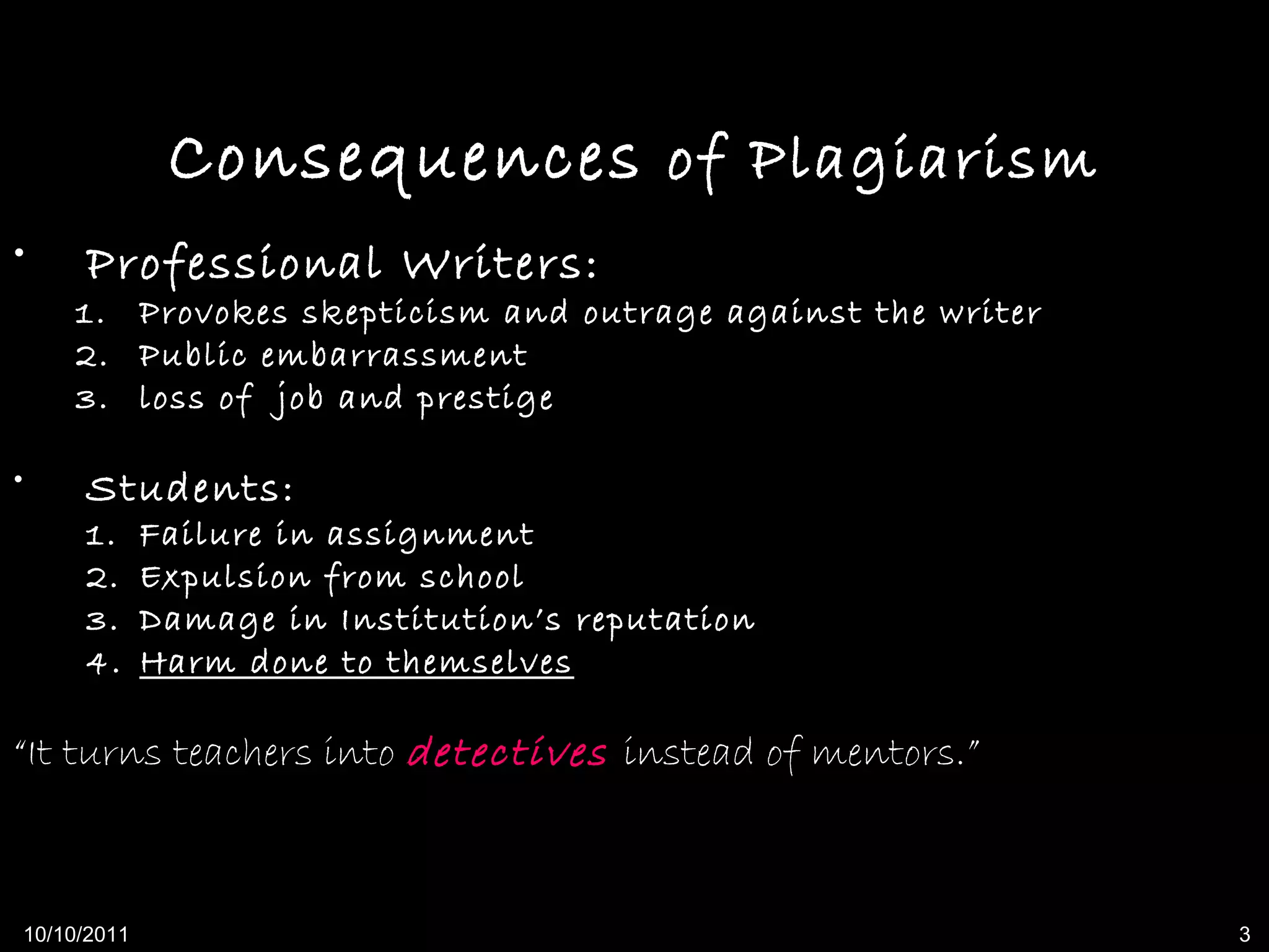 Plagiarism and Academic Integrity | PPT | Homework and Study | Education