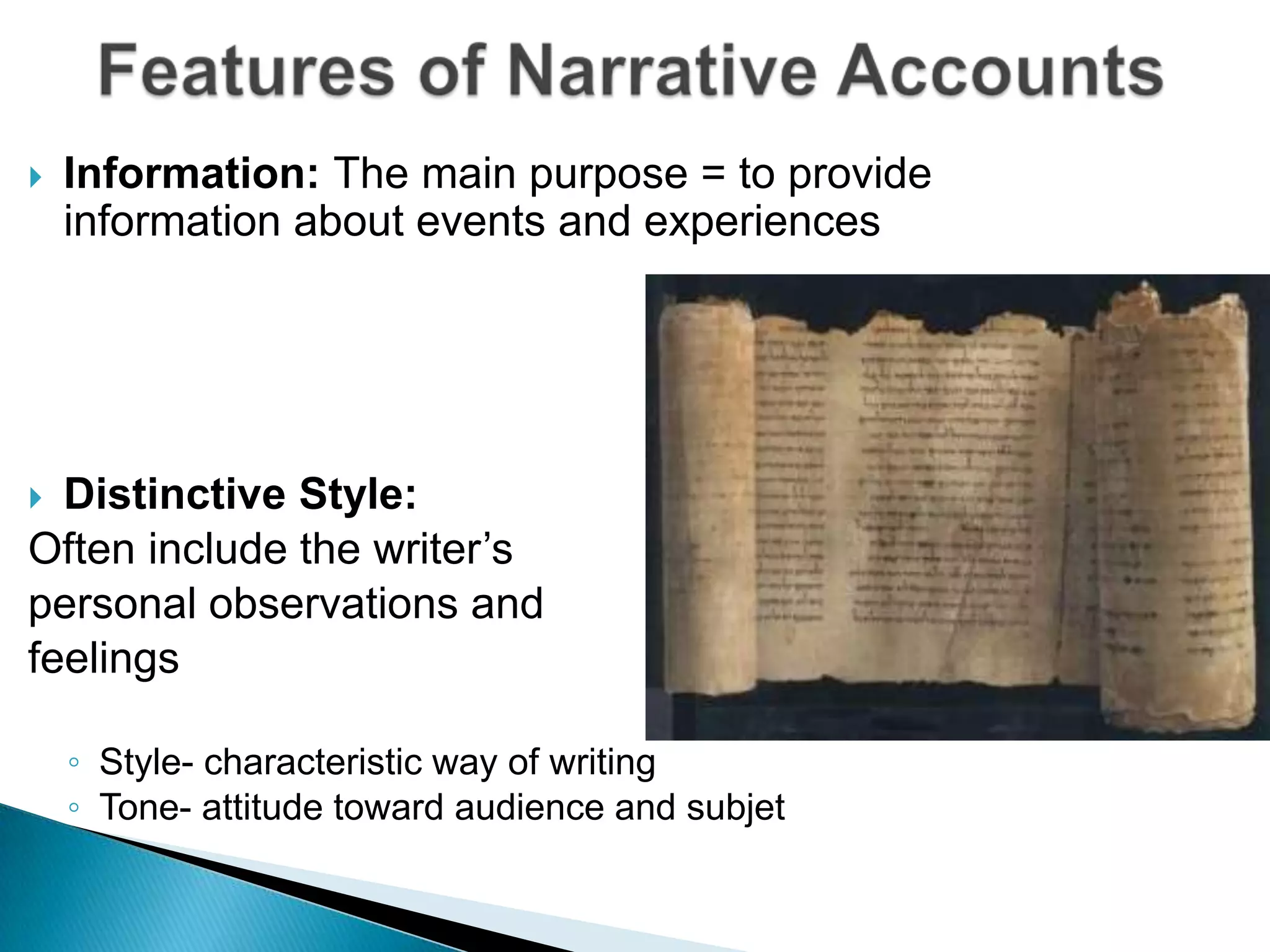Narrative Accounts | PPTX