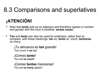 8.3 Comparisons and superlatives | PPT